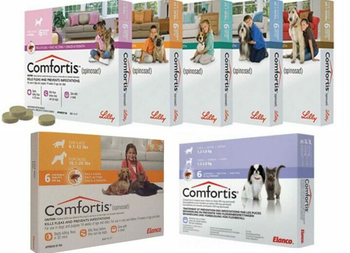 Таблетки от блох и клещей Комфортис для кошек и собак